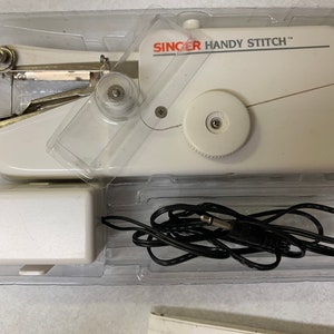Vintage Singer Hand Held Handy Stitch Machine, Model CEX300K, Extra ...