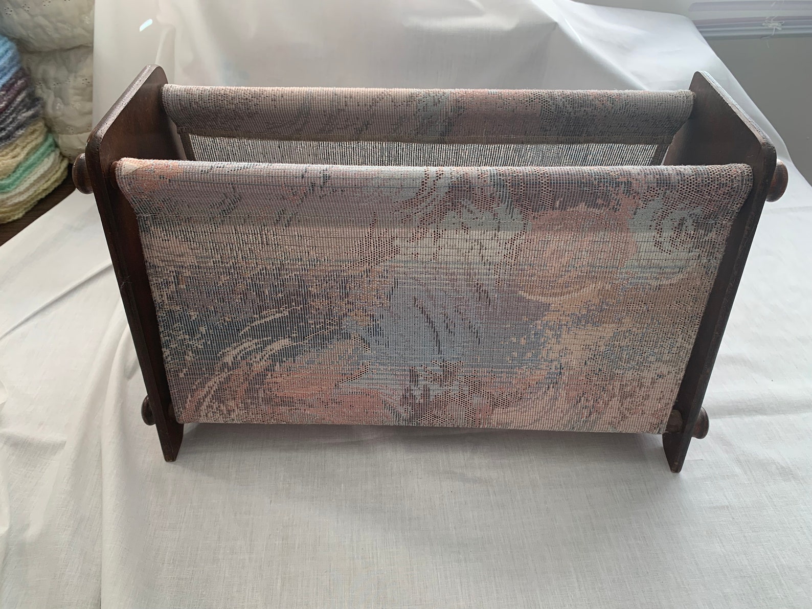 Knitting Stand, Folding, Yarn/wool Storage, Vintage Caddy, Sewing ...