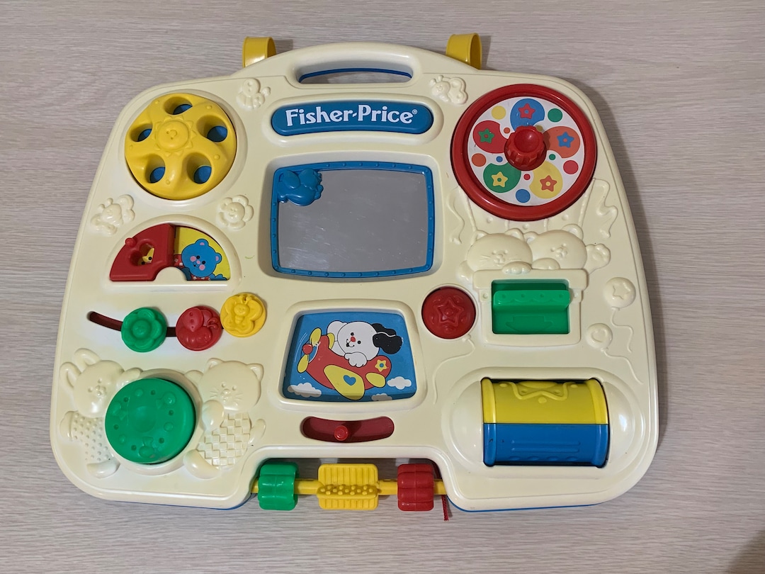 Vintage Fisher Price Activity Center, Fisher Price Crib or Playpen Toy ...