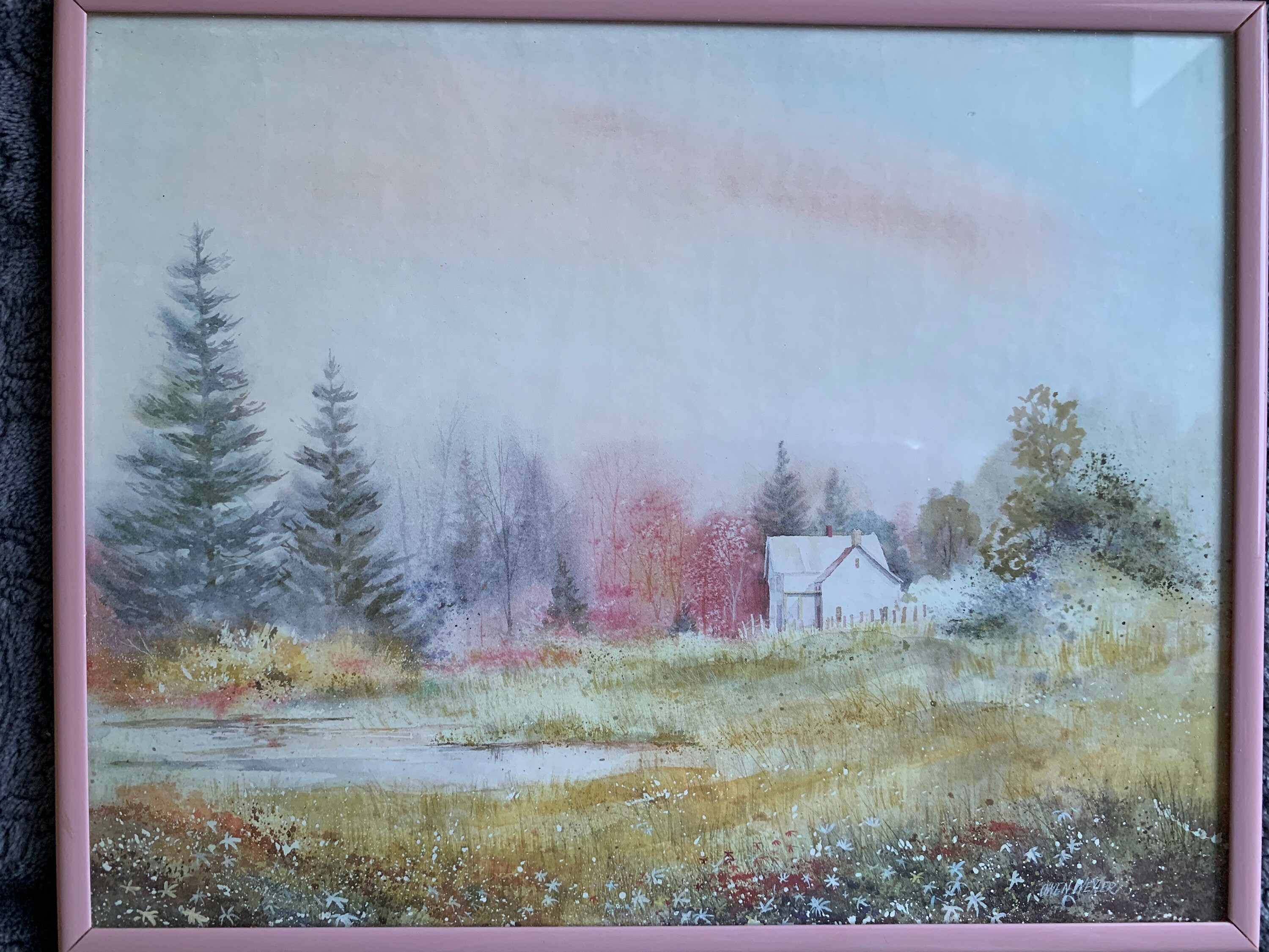 Vintage Prints Owen Wexler Fall Landscape Trees Farmhouse - Etsy