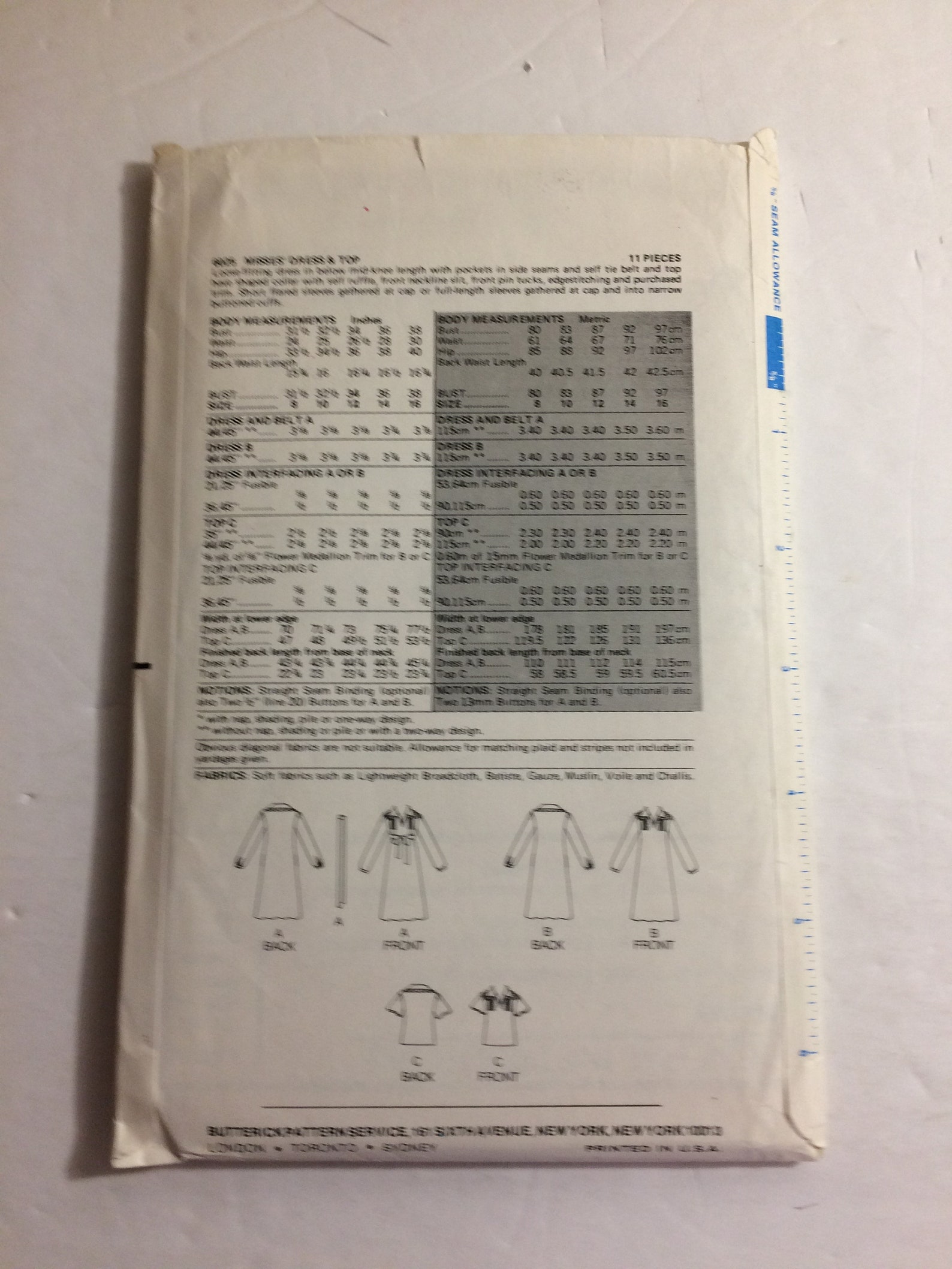 Vintage Butterick Sewing Pattern 6025 Uncut Misses' | Etsy