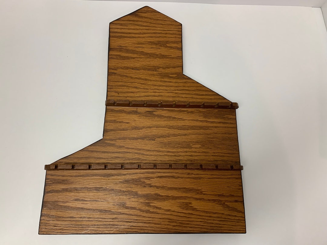 Vintage 1970's Wooden Grain Elevator Souvenir Spoon Rack, Wall Ornament ...