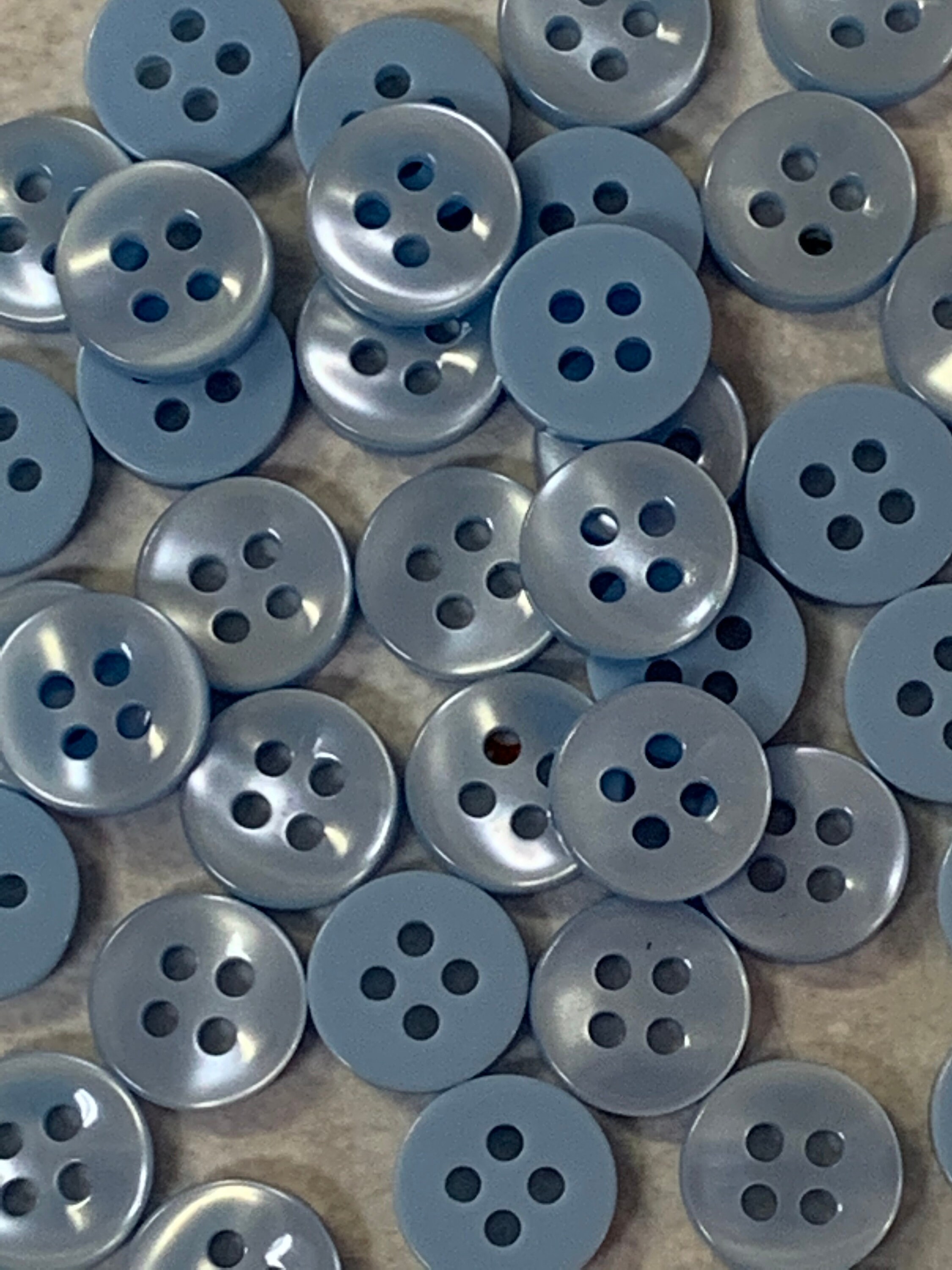 Vintage Small Buttons 58 Flat 4 Holes Round 1970's | Etsy