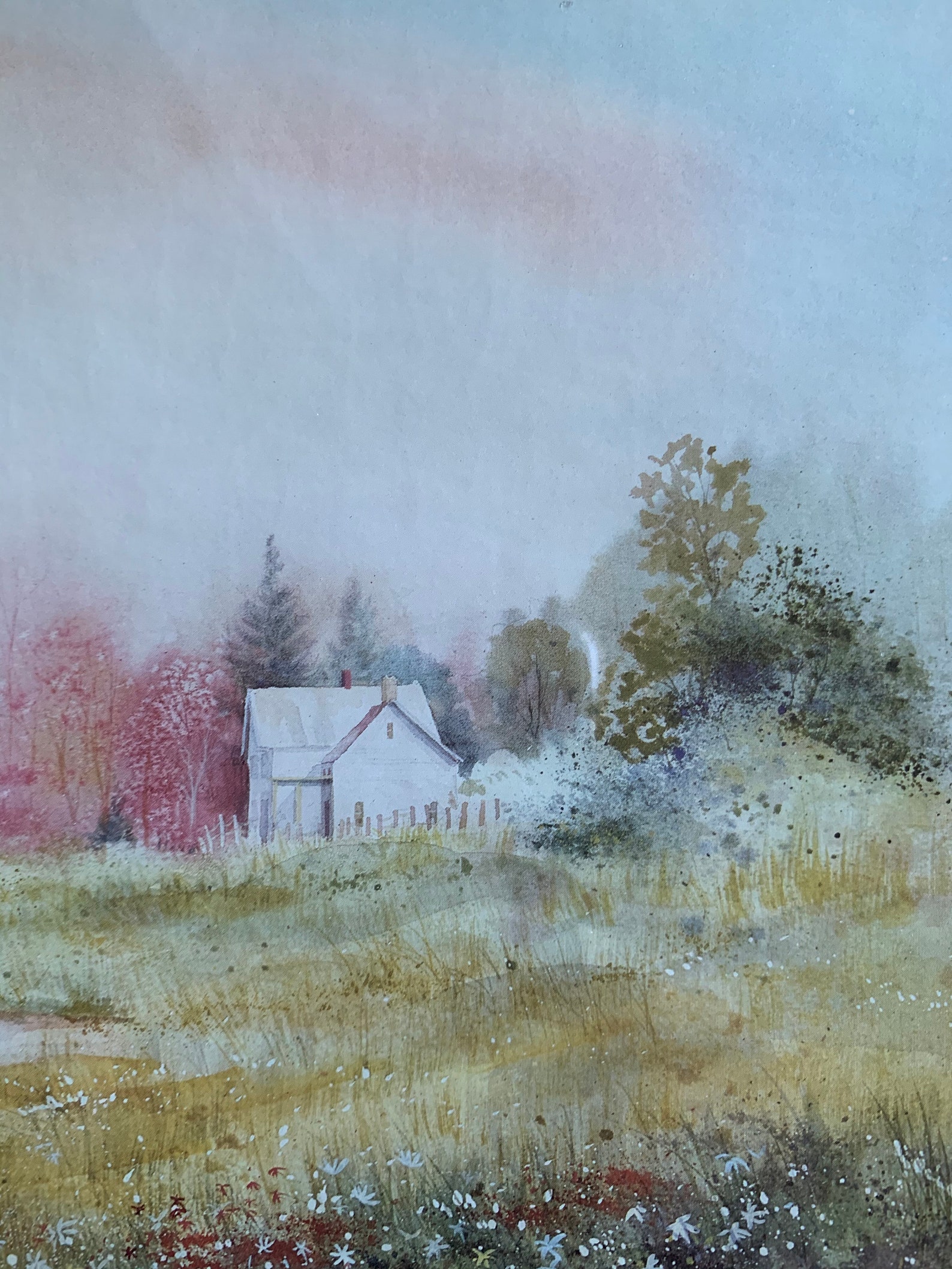 Vintage Prints Owen Wexler Fall Landscape Trees Farmhouse - Etsy