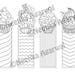 Cupcake Bookmarks Adult Coloring Page Valentine's Day | Etsy