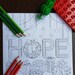 Christmas Hope Adult Coloring Page Christmas Coloring Page Printable ...