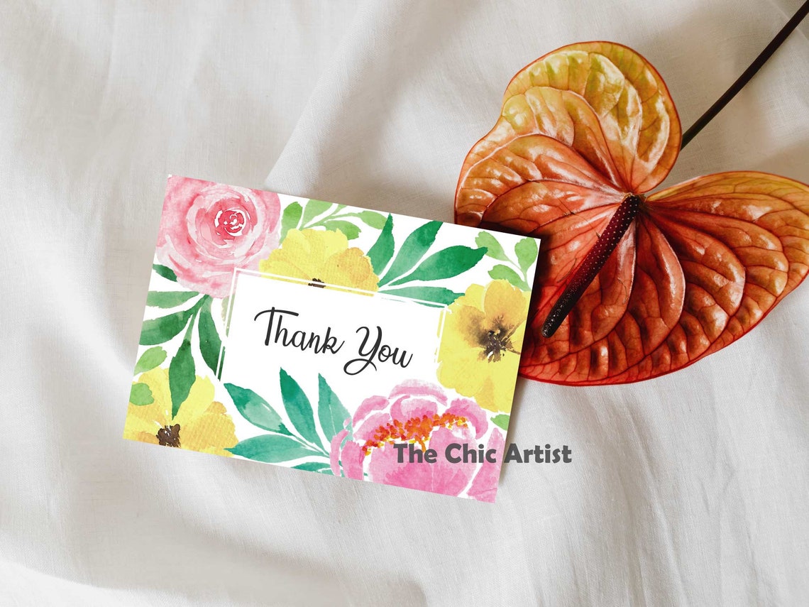 Thank You Digital Printable Card Printable Card Digital Download Card ...