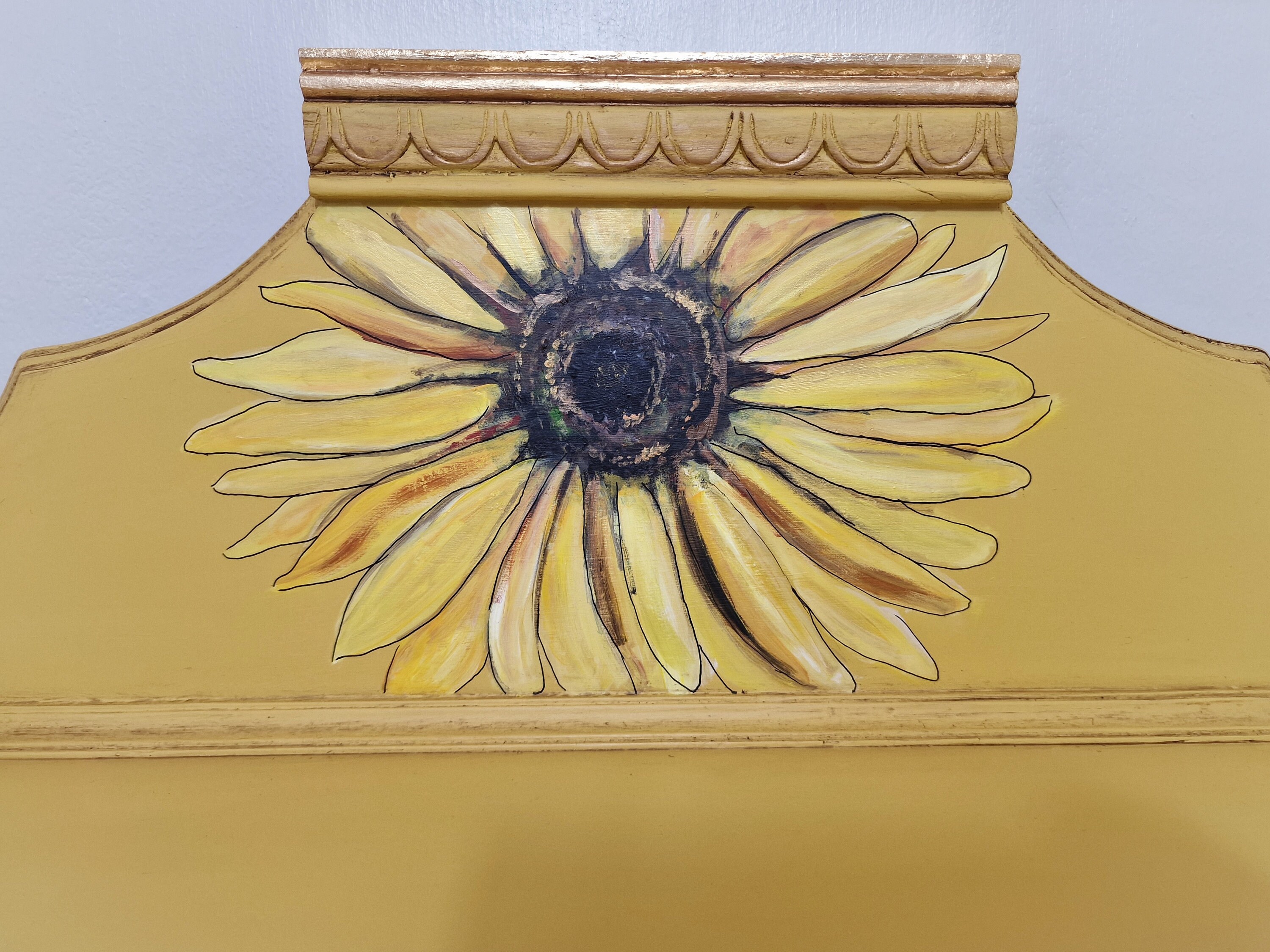 Sunflower Cupboard 'miss Minton' Handpainted - Etsy UK
