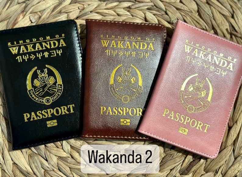 Black Panther Wakanda Passport Cover Marvel Passport & - Etsy