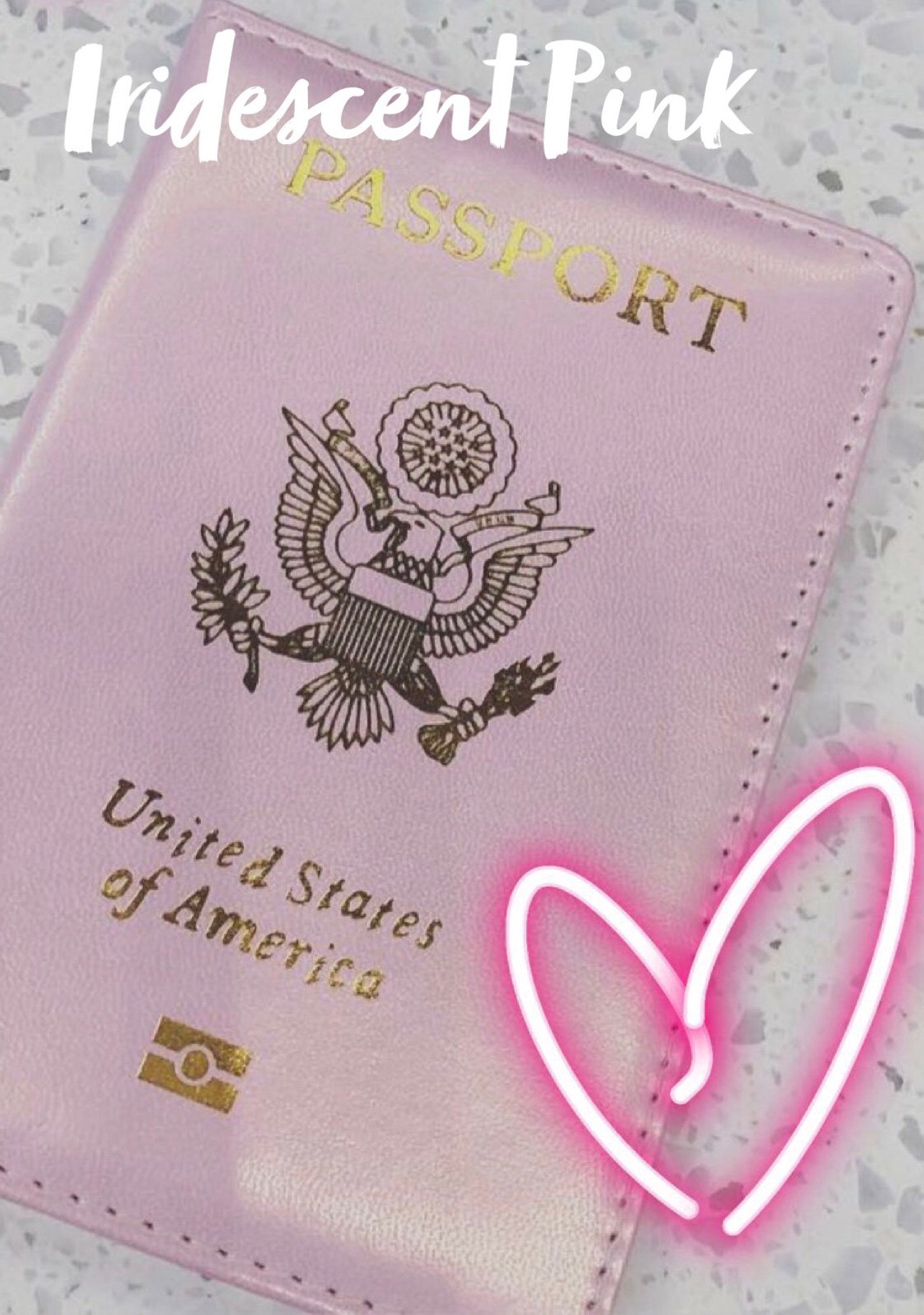 Pink Passport Cover Travel Passport Holder Pink Etsy