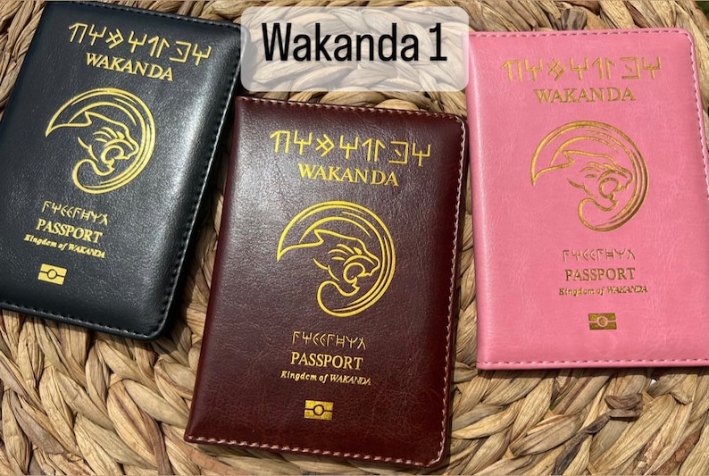 Black Panther Wakanda Passport Cover Marvel Passport & - Etsy