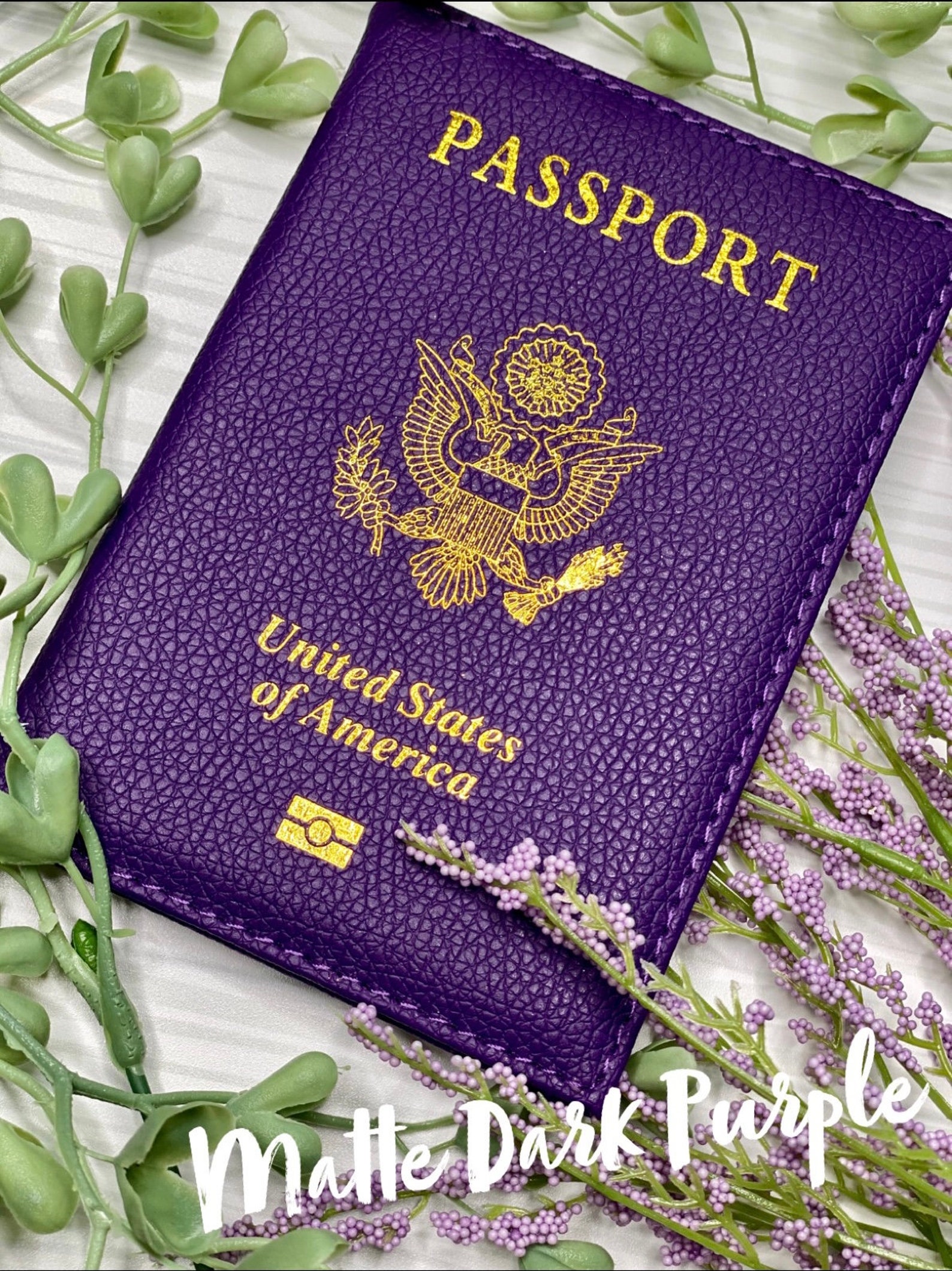 Blue & Purple Passport Covers Travel Passport Holder Purple | Etsy