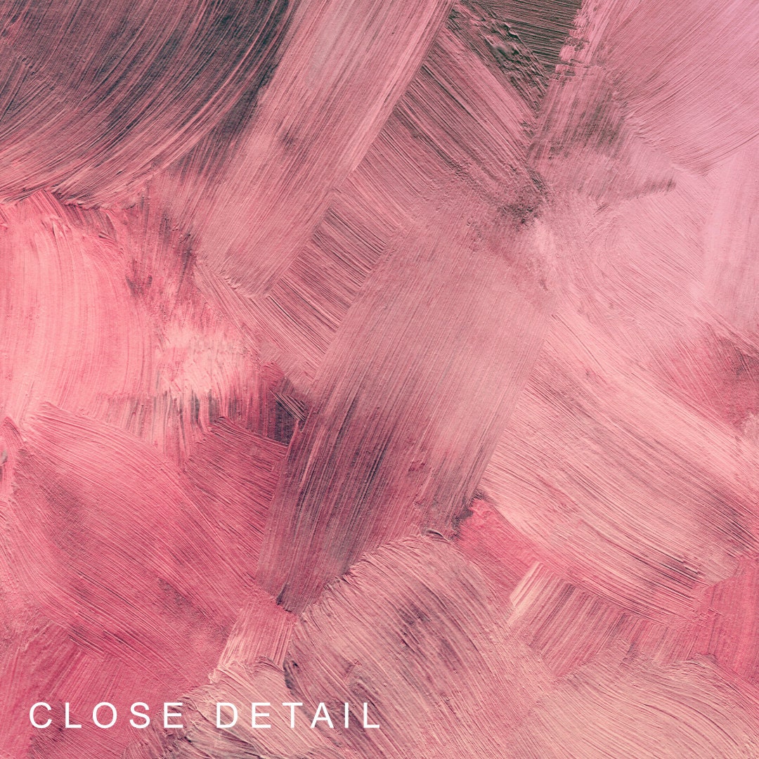 Pink & White Painting Wall Art Painting Print Pink Decor | Etsy