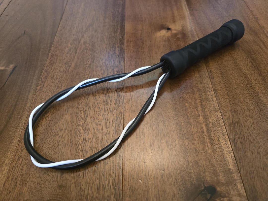 Spanking Paddle Loop, Black & White Twist, Mature Bdsm Fetish Gear, Vegan Friendly, Uk Seller - Etsy