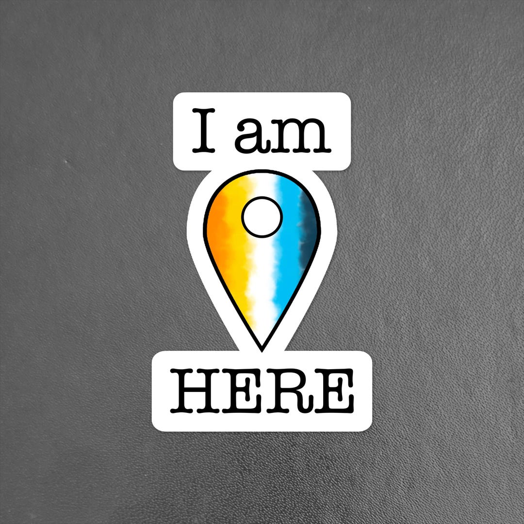Aroace LGBTQ+ I Am Here Sticker - Etsy