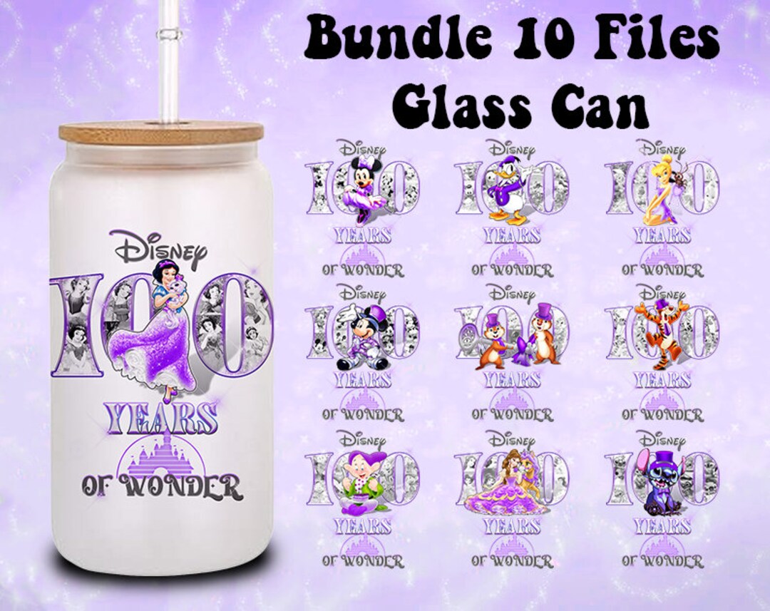 Glass Cans 100years of Wonder Png Bundle 12oz 16oz Glass Can - Etsy Canada
