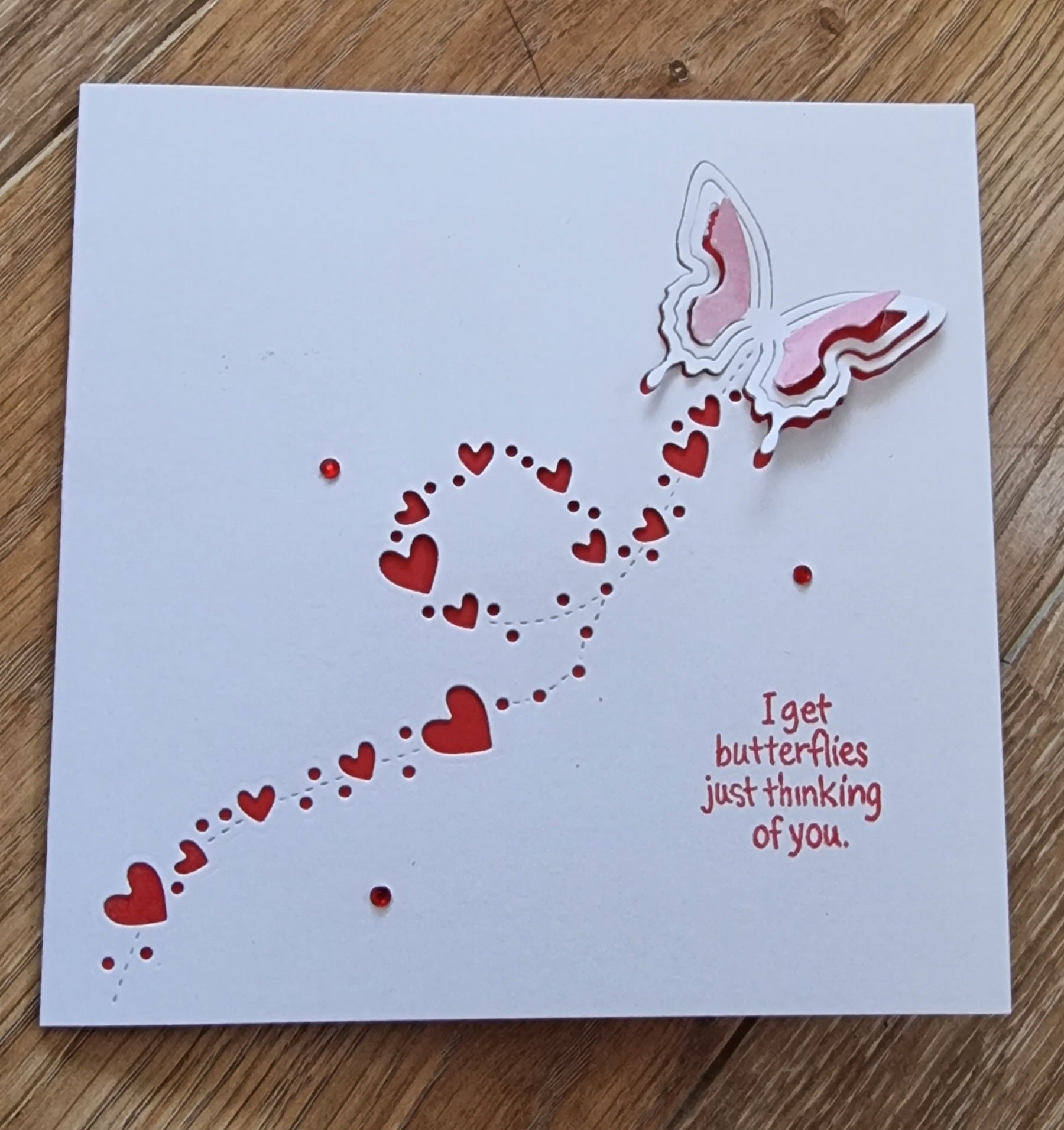 Butterfly Valentine's Card - Etsy