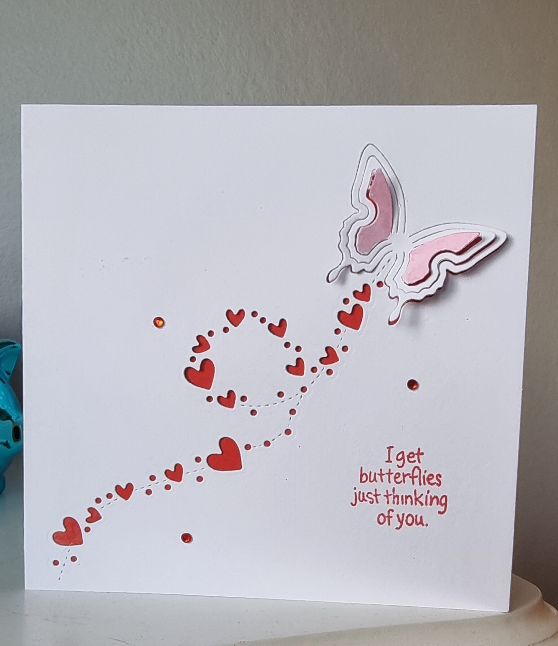 Butterfly Valentine's Card - Etsy