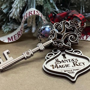 Personalised Santa Key - Etsy