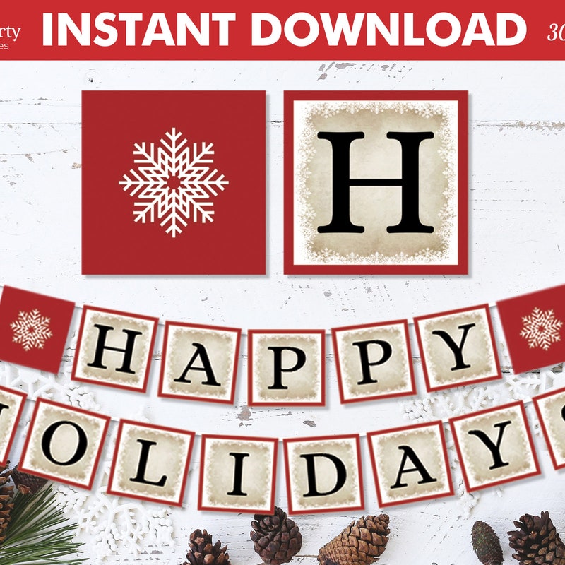 Holiday Banner - Etsy