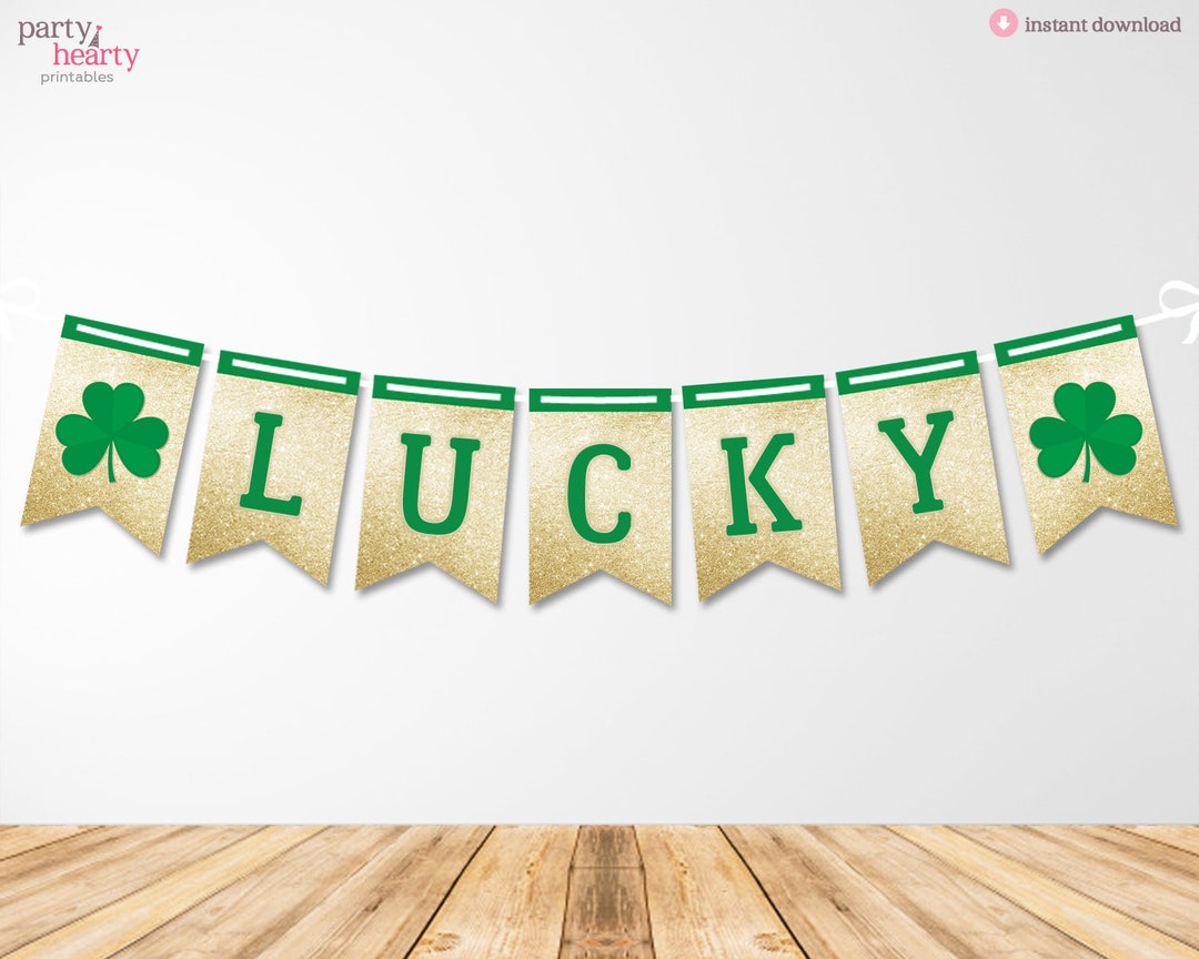 Printable St Pattys Day Banner, St Patricks Banner, St Patricks Garland ...