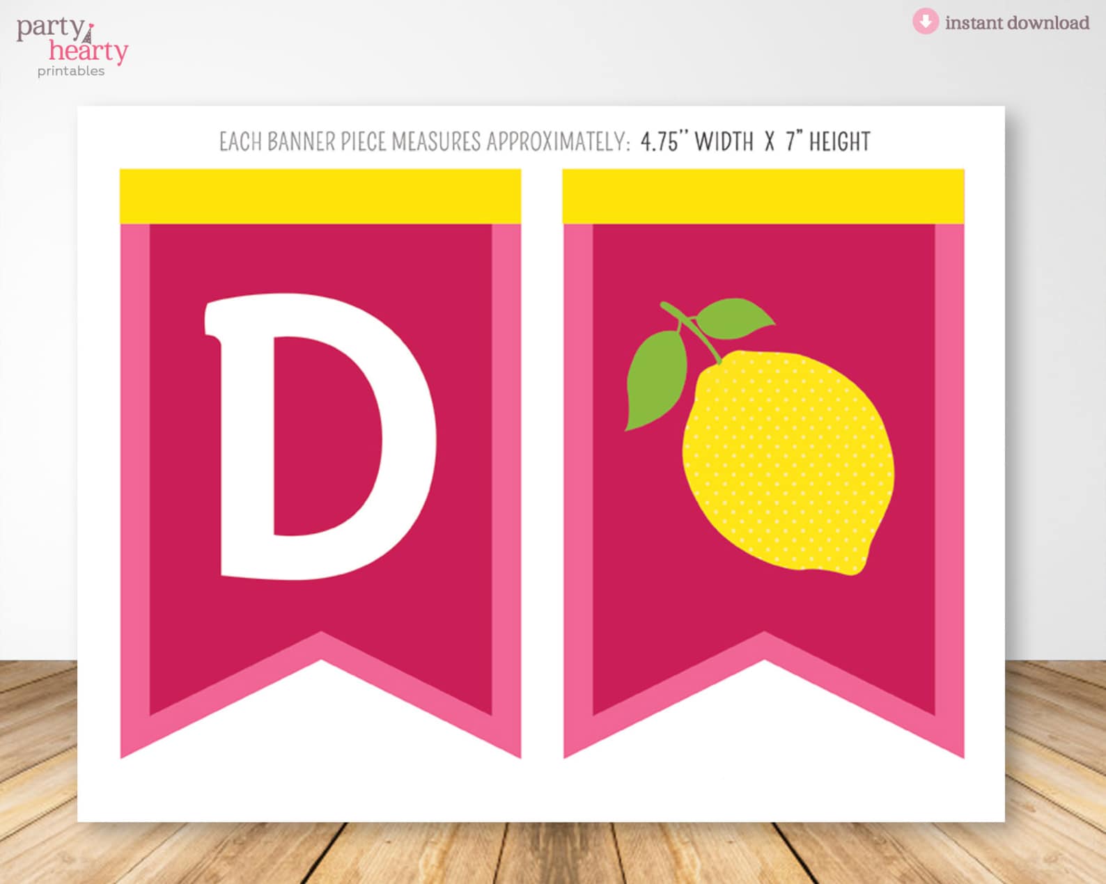 Printable Lemonade Stand Banner Pink Lemonade Party Theme - Etsy