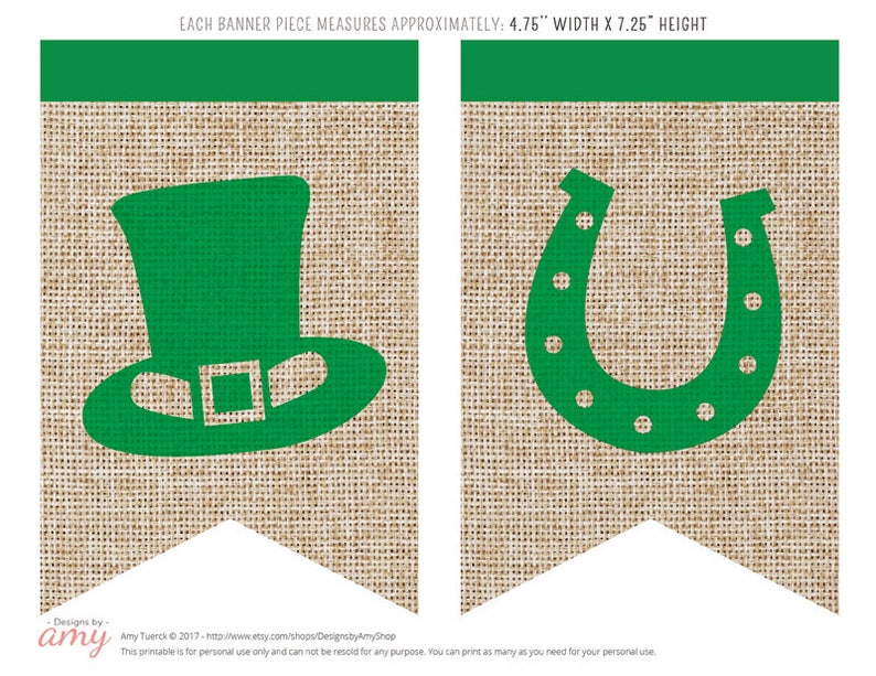 Happy St Patricks Day Banner St Pattys Day St Patricks Day | Etsy