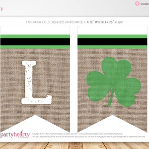 Printable Lucky Banner, St. Patricks, St. Patricks Day Banner, St ...