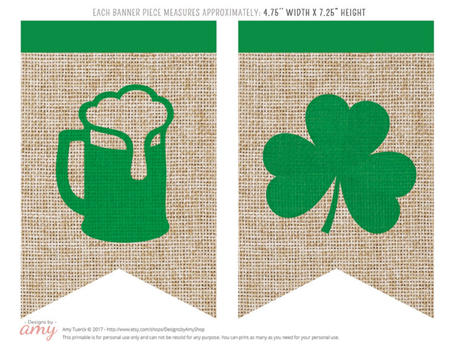 Happy St Patricks Day Banner St Pattys Day St Patricks Day - Etsy