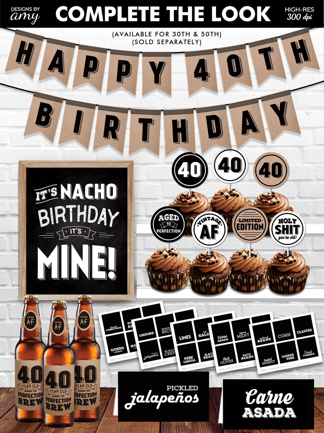 Printable 50th Birthday Beer Labels for 2022 Vintage 50th - Etsy Canada