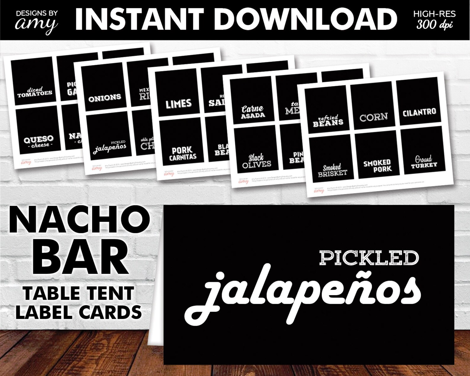 Printable Nacho Bar Food Labels Table Tent Cards for Mens - Etsy