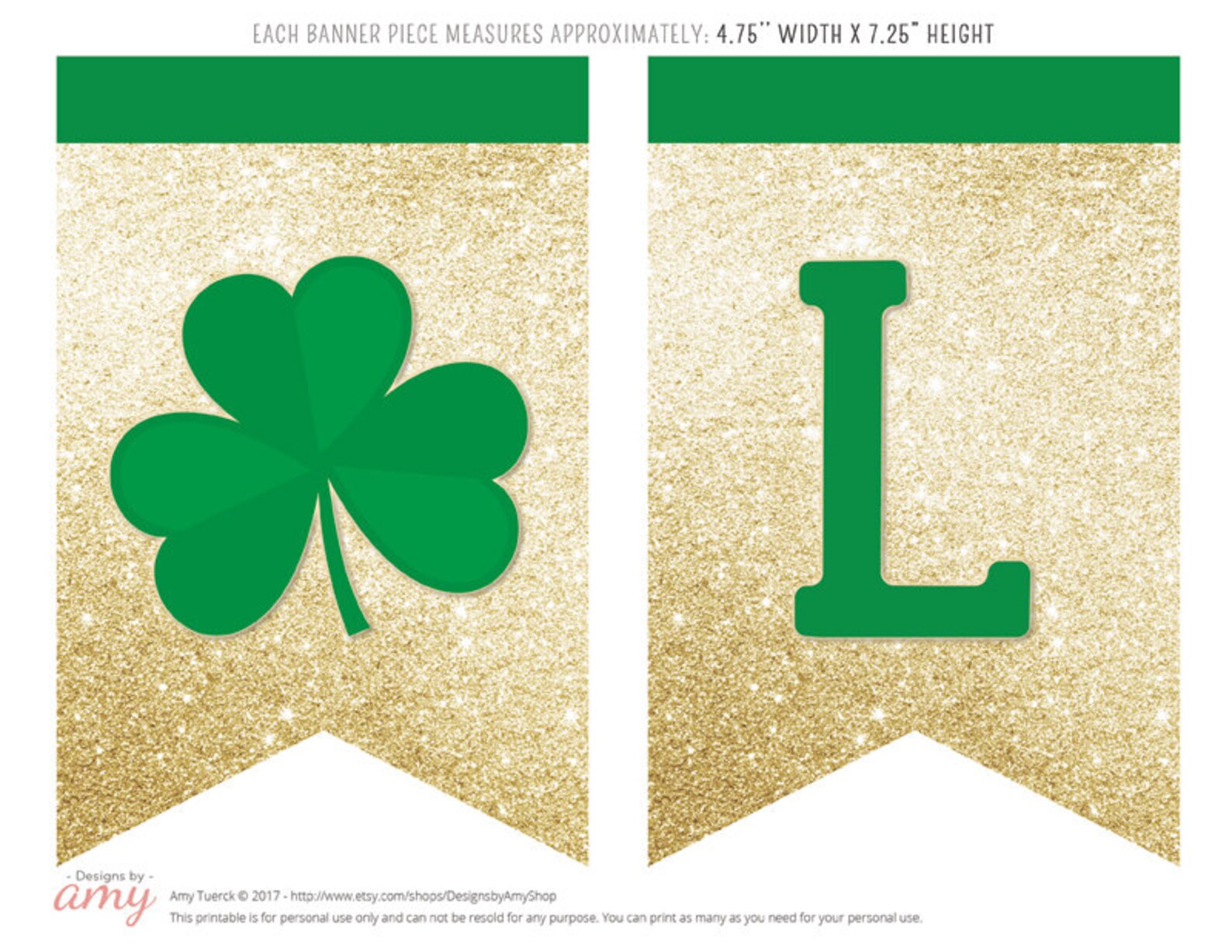 Printable St Pattys Day Banner St Patricks Banner St | Etsy