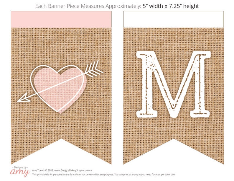 Printable be Mine Valentines Burlap Banner for a - Etsy