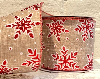 Burlap Snowflake | Etsy