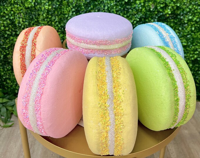 7 Inch Macarons Foam Macarons Wreath Attachment Oversized Macaroon ...