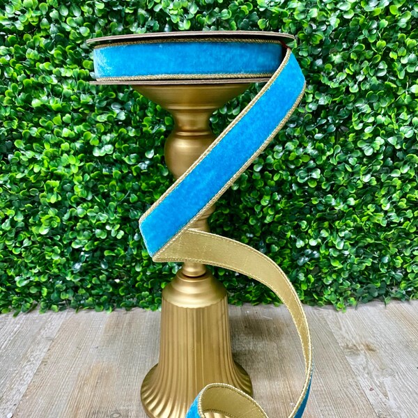 Blue Velvet Ribbon - Etsy