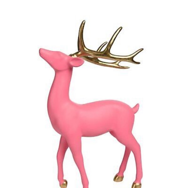 Pink Deer - Etsy