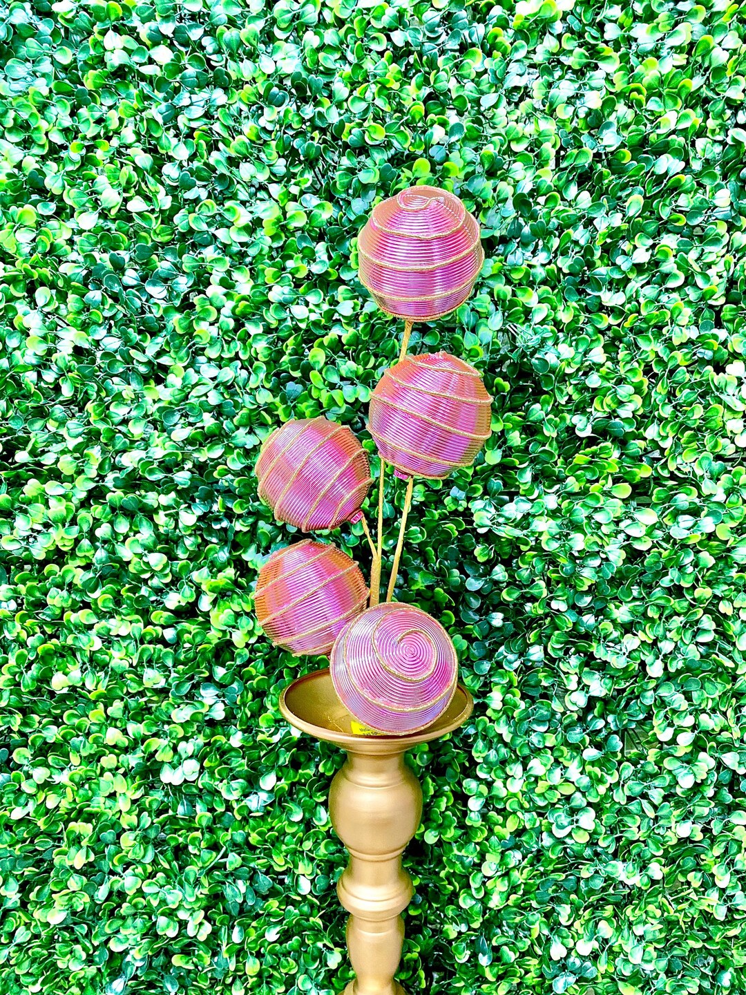 Light Pink Metallic Ball Spray -21 Inch - Etsy