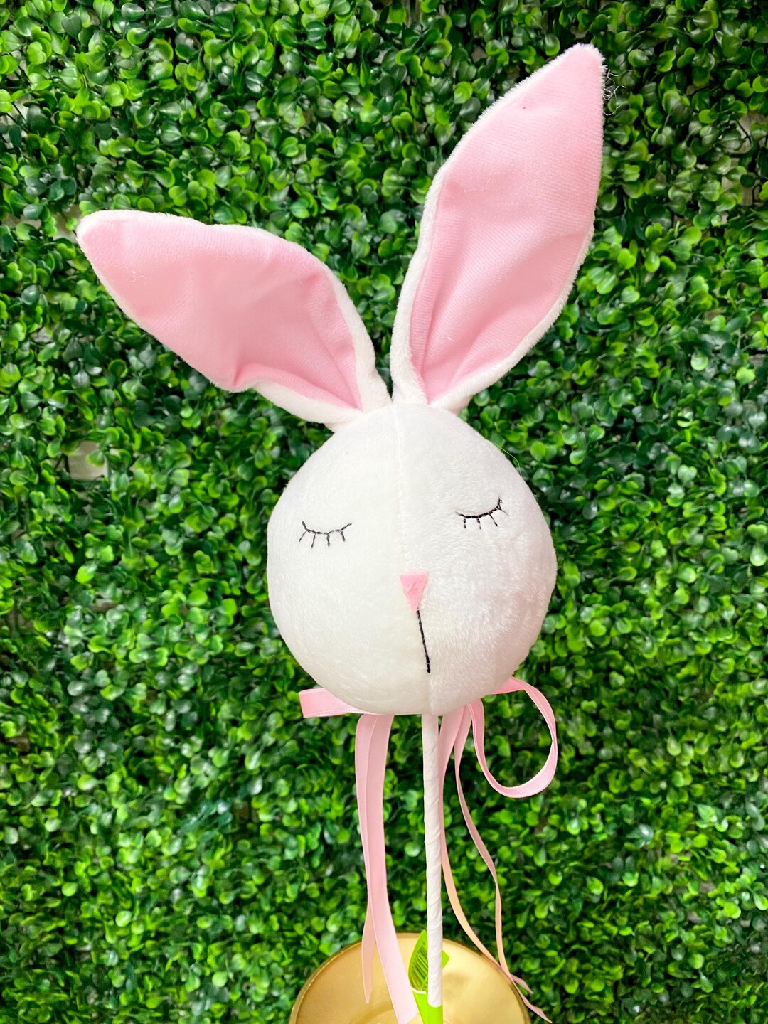Plush Bunny Head Pick ~ 29 Inch - Etsy