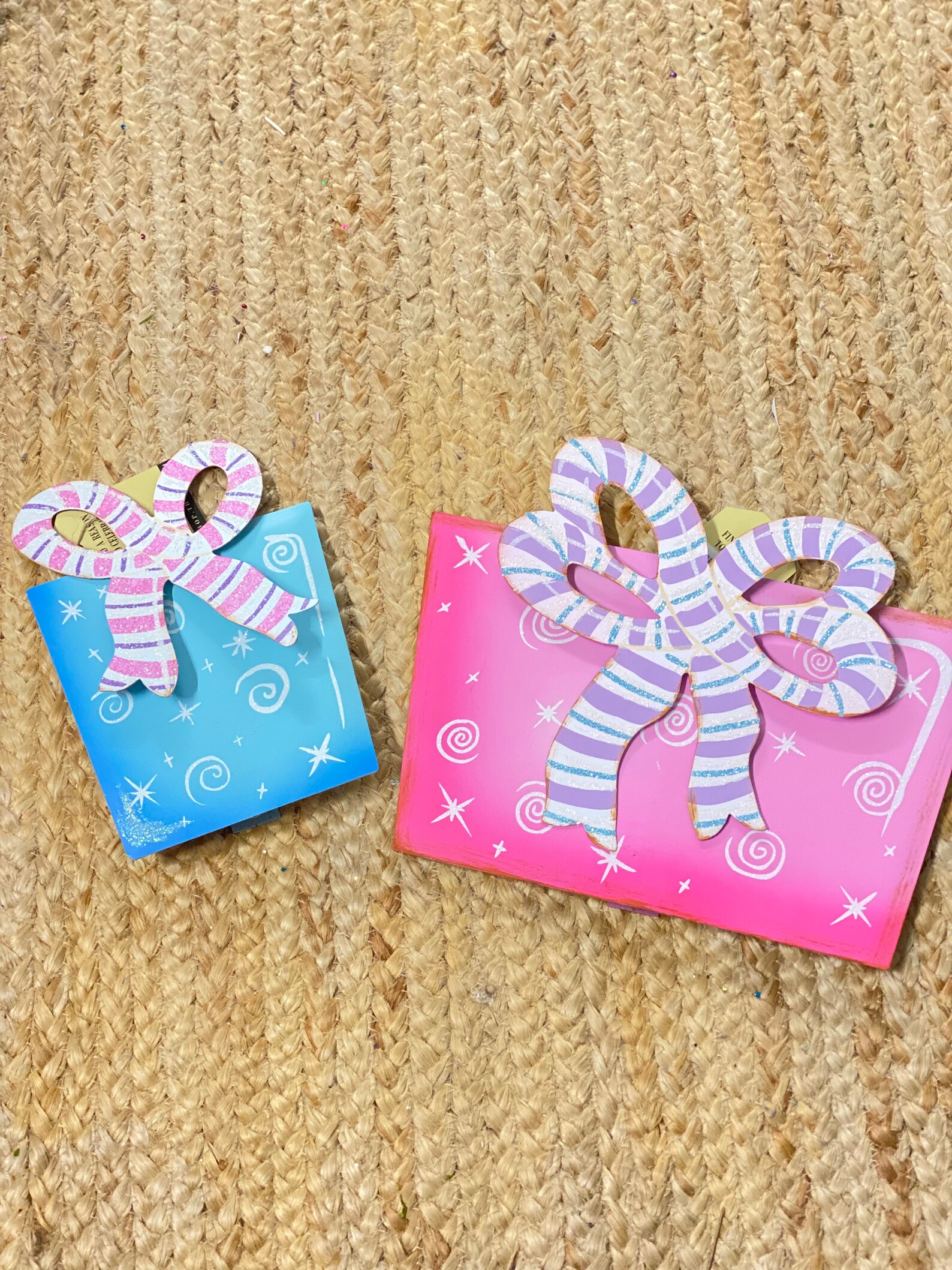 Round Top Collection Pretty Pastel Packages Set of 2 | Etsy