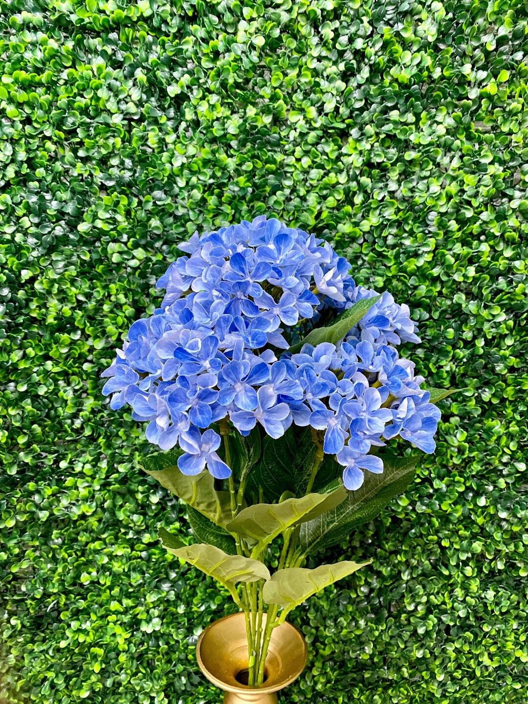 Blue Hydrangea Bush - 23 in - 5 Flowers - Etsy