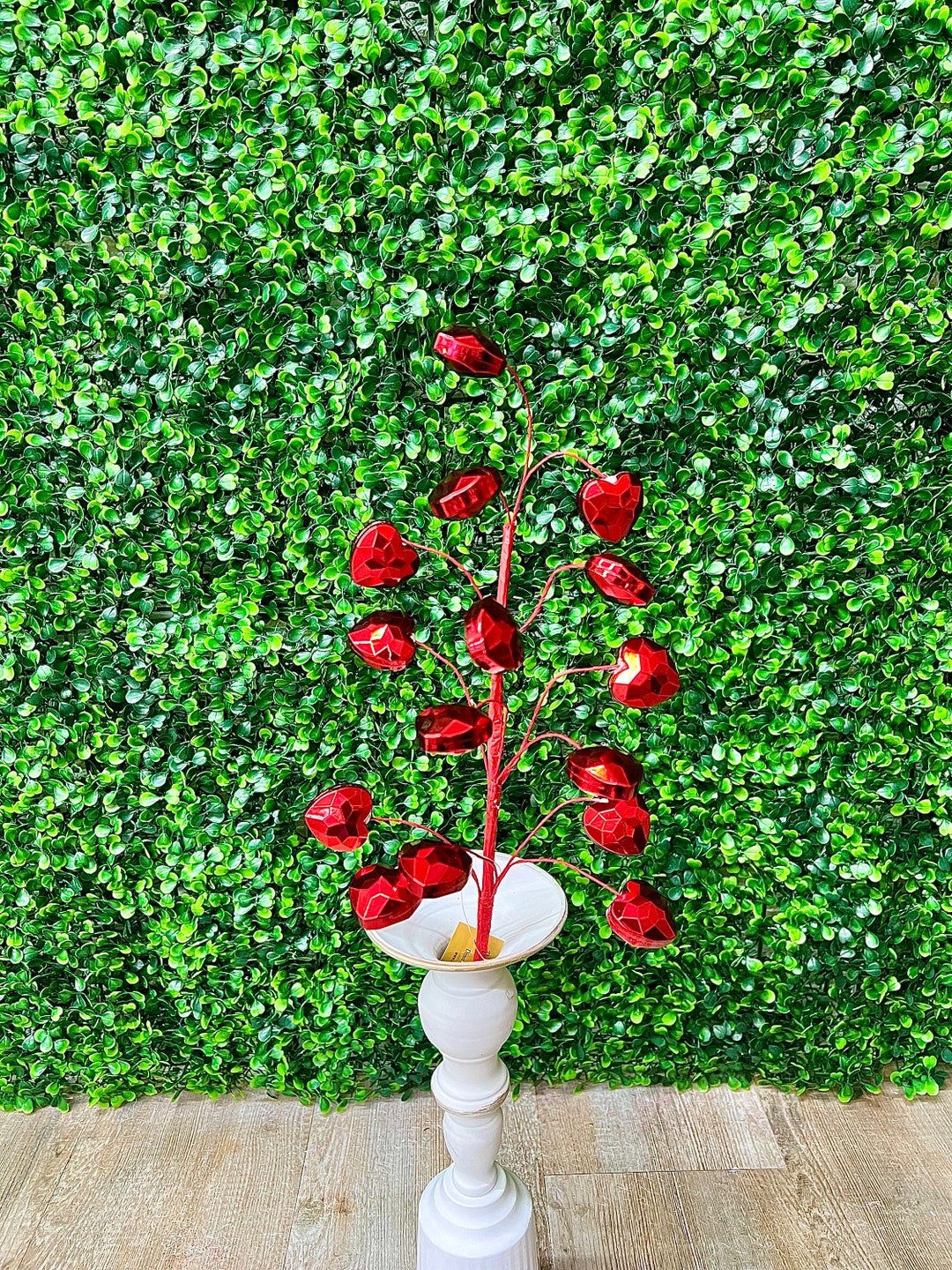 Red Jewel Heart Spray - Etsy