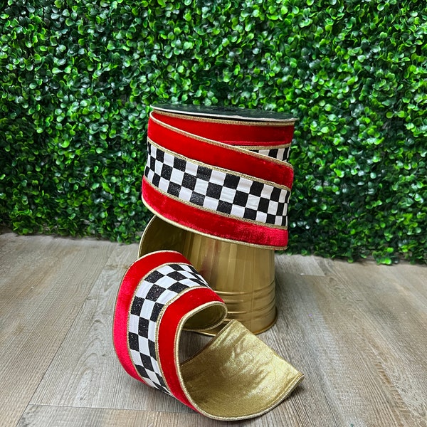 Checkered Ribbon - Etsy