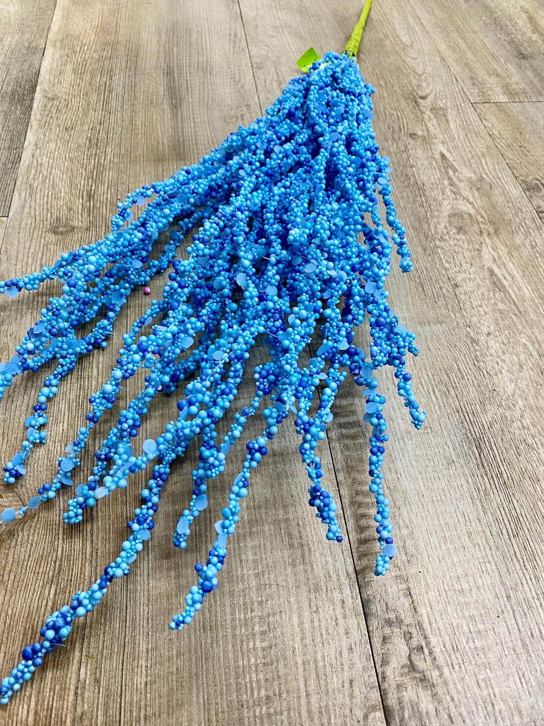 Blue Beaded Twig Bush - 24 Inches - Etsy