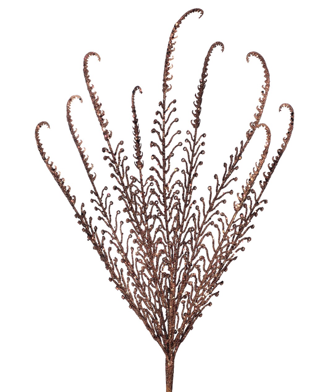 Bronze Glitter Sequin Dragon Fern X 9 Bush - 21 Inch - Etsy