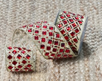 Jeweled Ribbon - Etsy