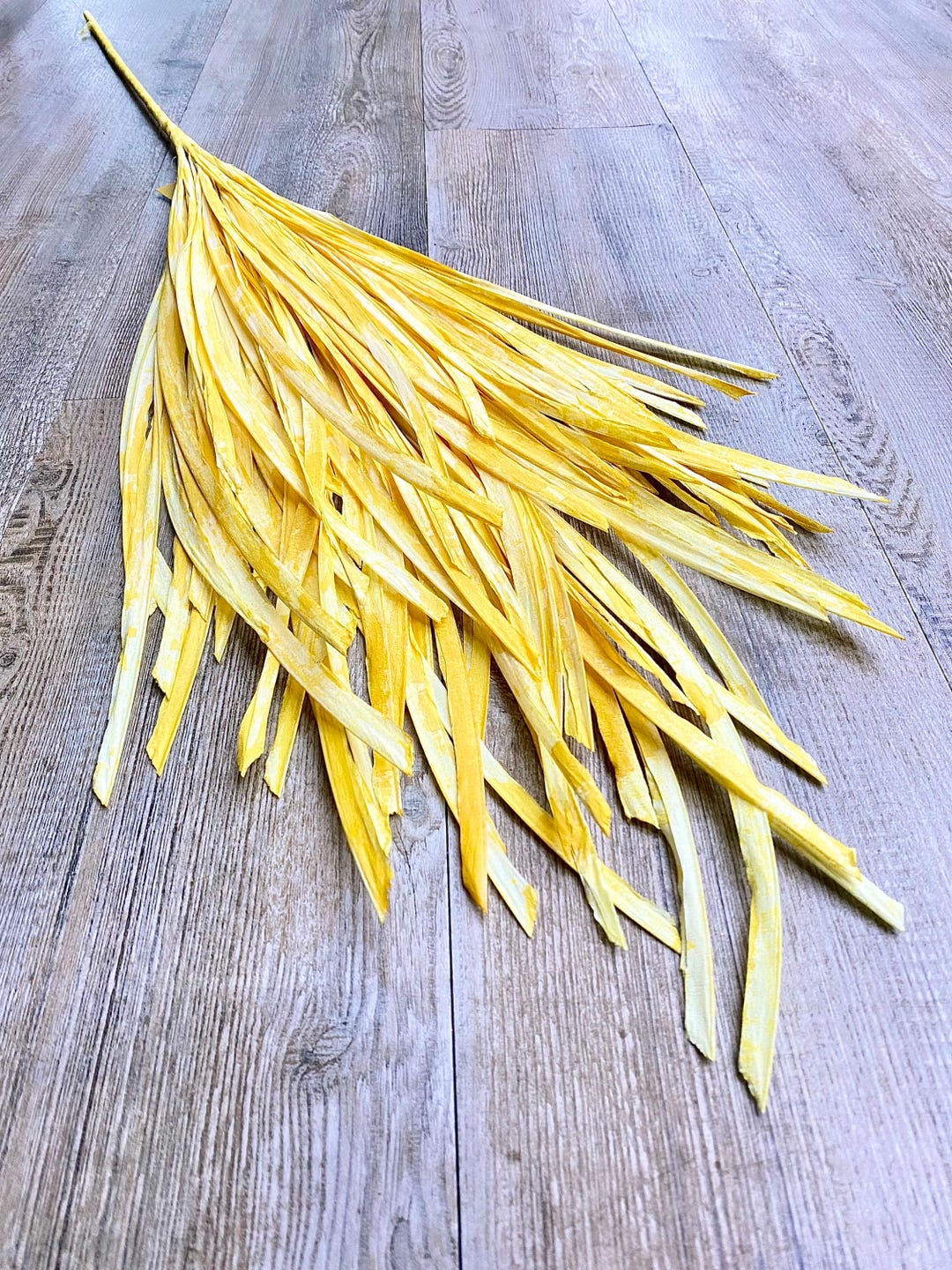 Yellow Paper Grass Spray - 40” - Etsy