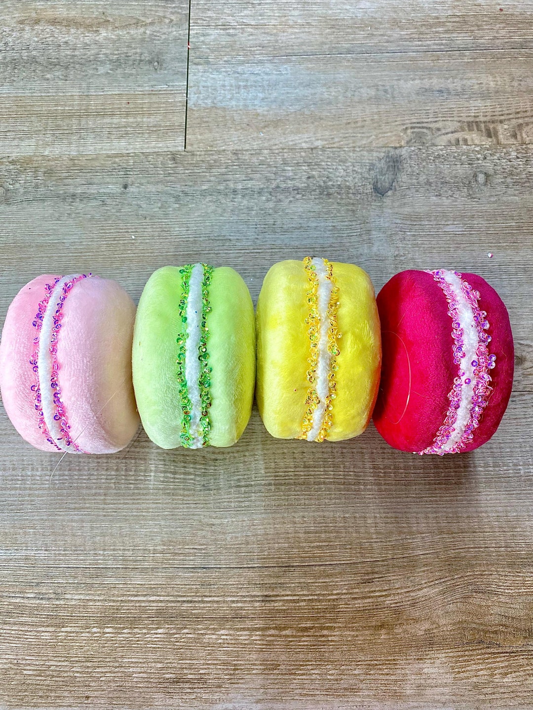 3.5” Macaroon Ornament Set - 4 per Set - Etsy