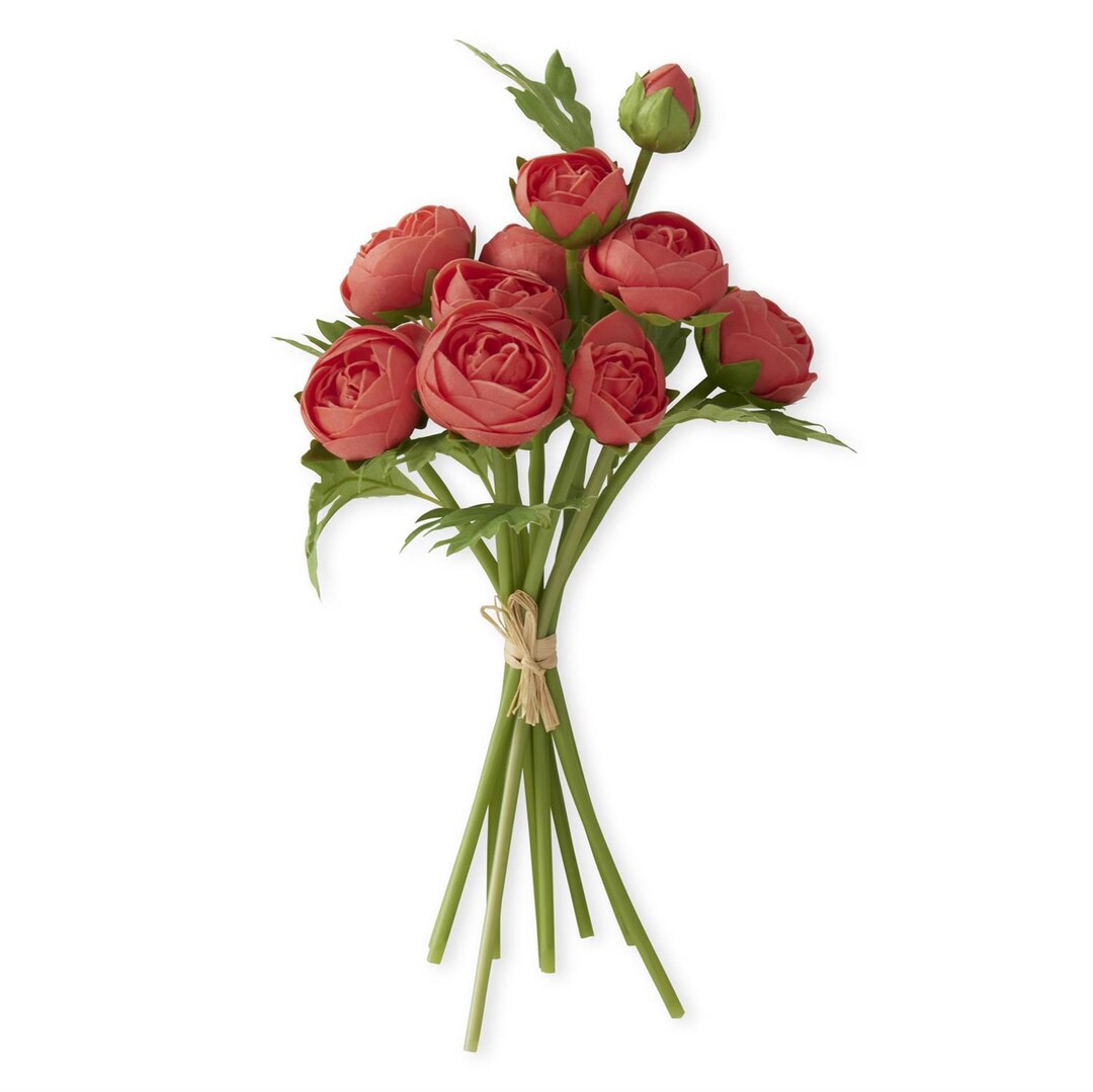 Coral Real Touch Ranunculus Bundle ~ 10 Stems ~ 15 Inch - Etsy