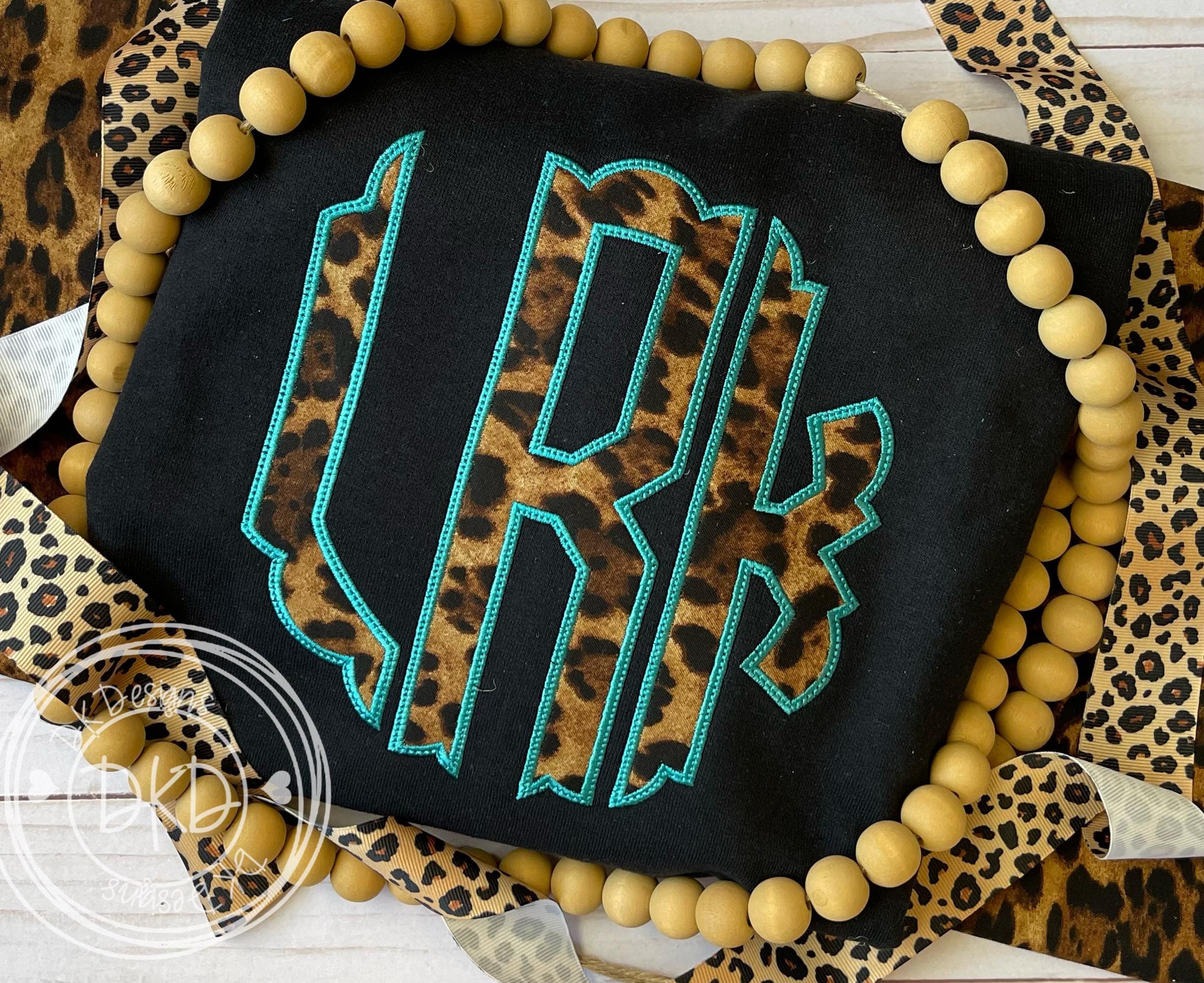 Women Leopard Print Monogram Shirt Leopard Print Women | Etsy